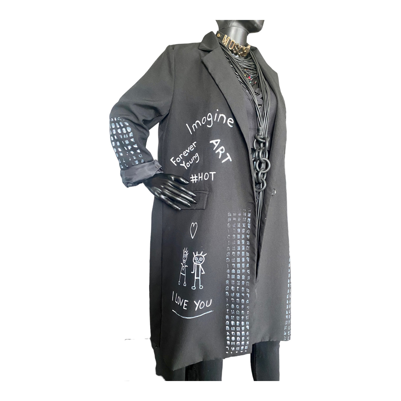 Wearable Art Blazer Woman’s hand painted knee length blazer by Dani Wi ...